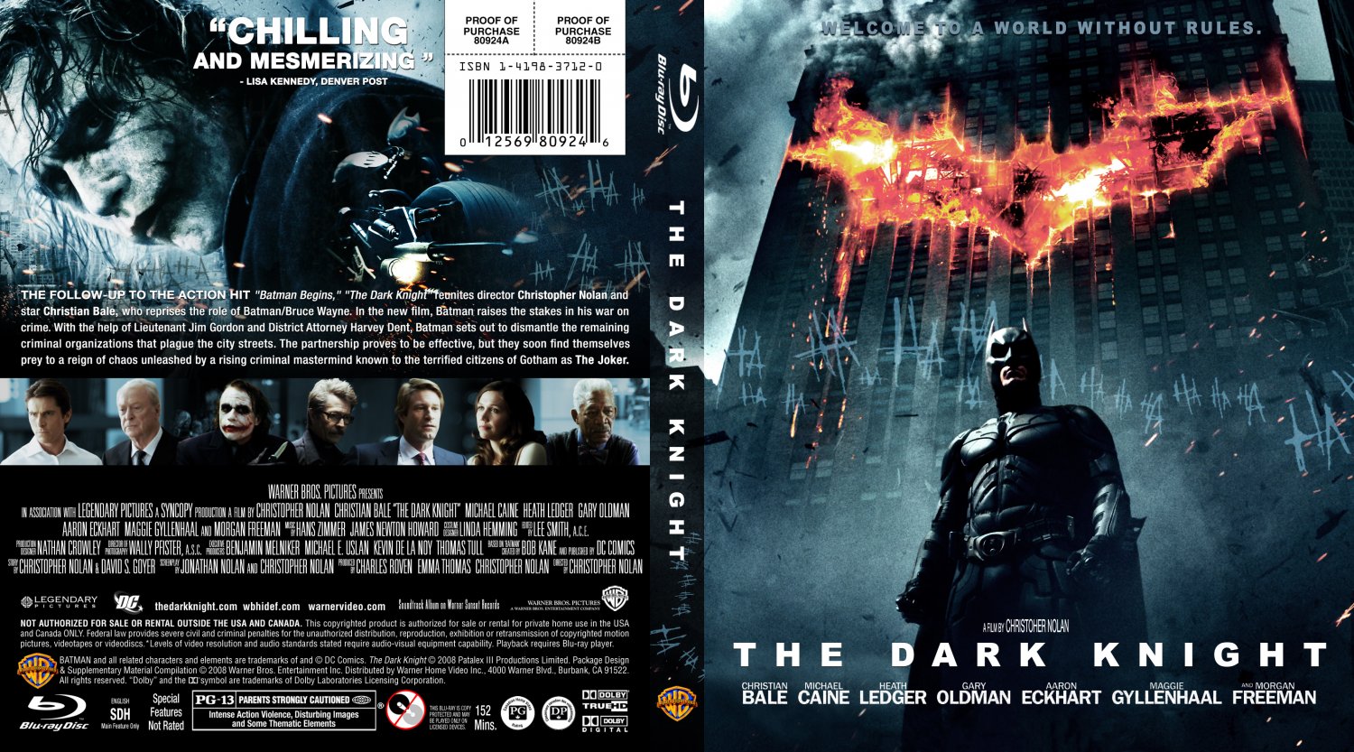 The Dark Knight Movie Blu Ray Custom Covers The Dark Knight Custom