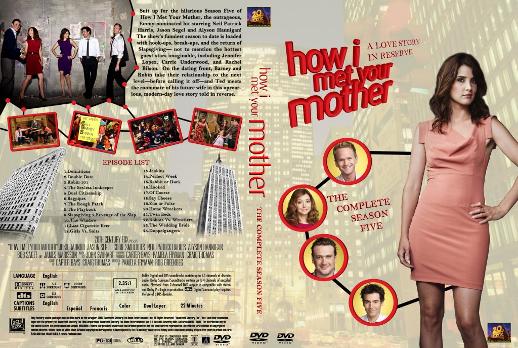 How I Met Your Mother Season 5 Tv Dvd Custom Covers How I Met Your