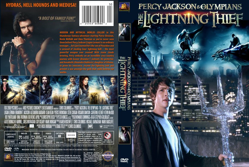 Percy Jackson And The Olympians The Lightning Thief Movie Dvd