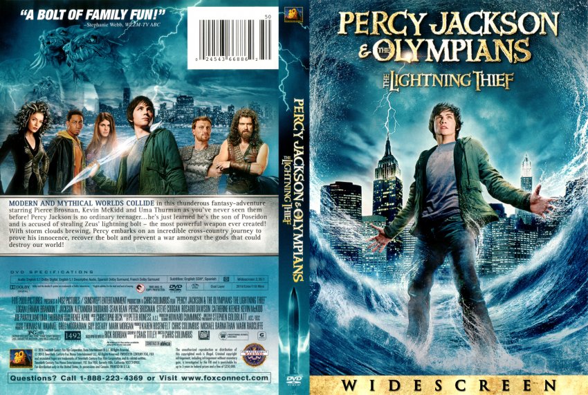 Percy Jackson And The Olympians The Lightning Thief Movie Dvd Scanned
